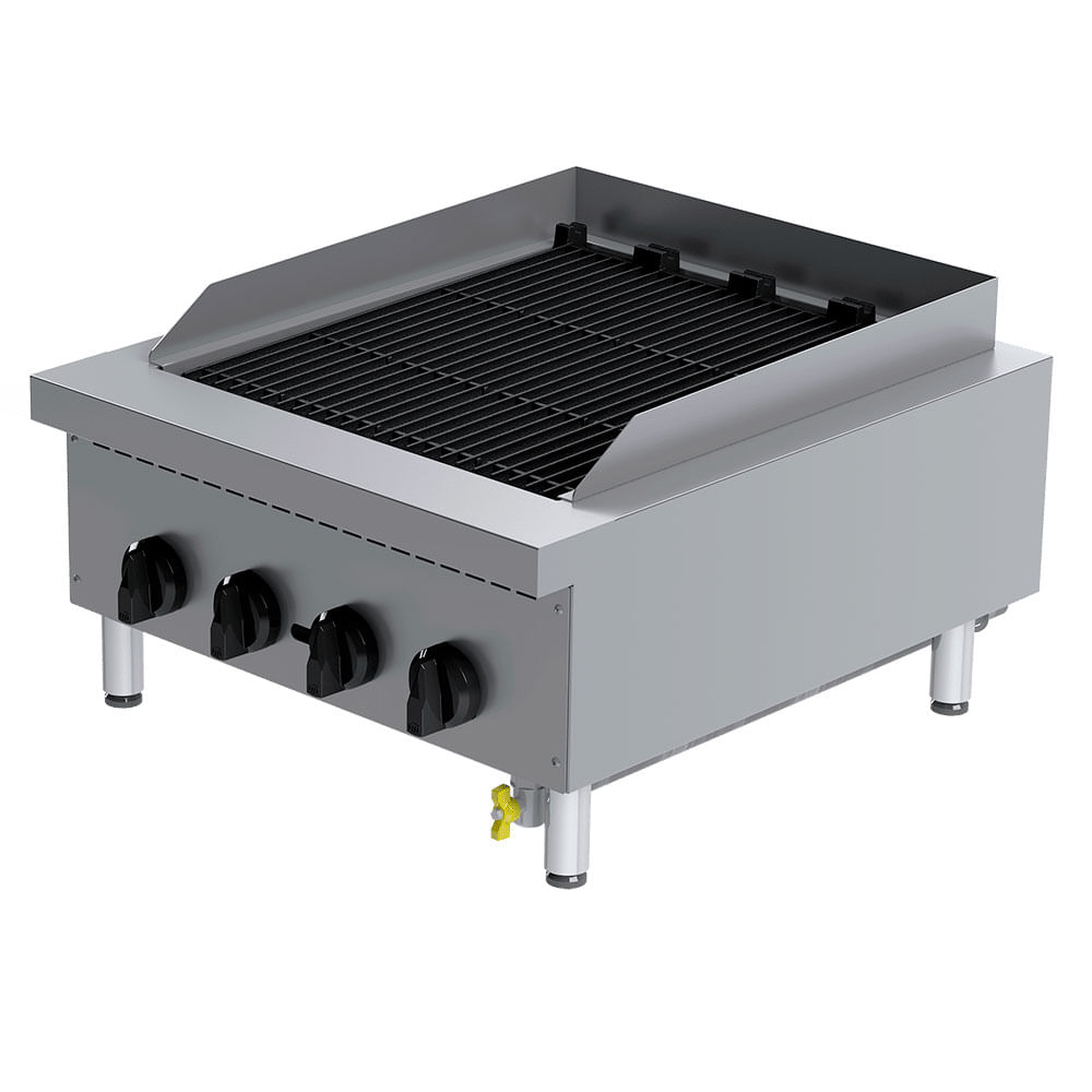 Char Broiler a Gás CB06E-DA Série Exportação - Aço Inox - 4 Queimadores ...